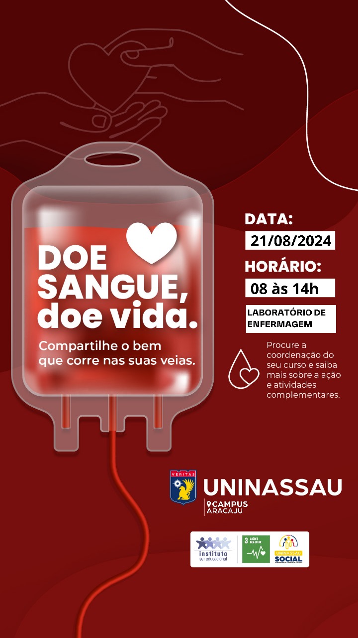 Doe sangue, doe vida! | Blog dos cursos UNINASSAU