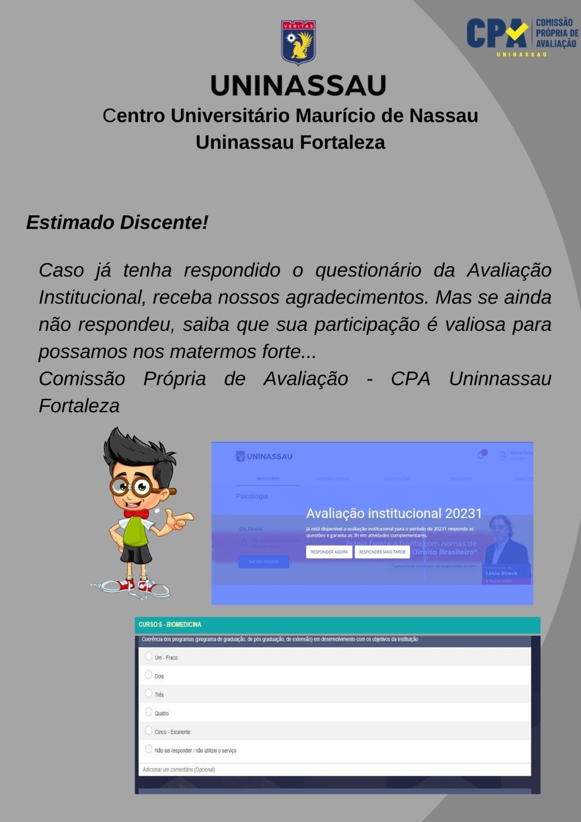 Avaliação Institucional 2023.1 | Blog dos cursos UNINASSAU